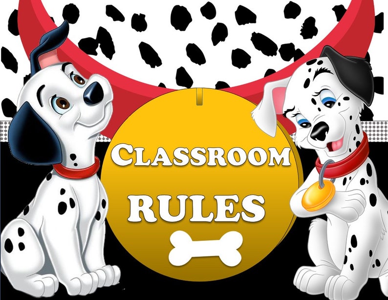 Whimsical 101 Dalmatians Classroom Decor Set-customiable - Etsy