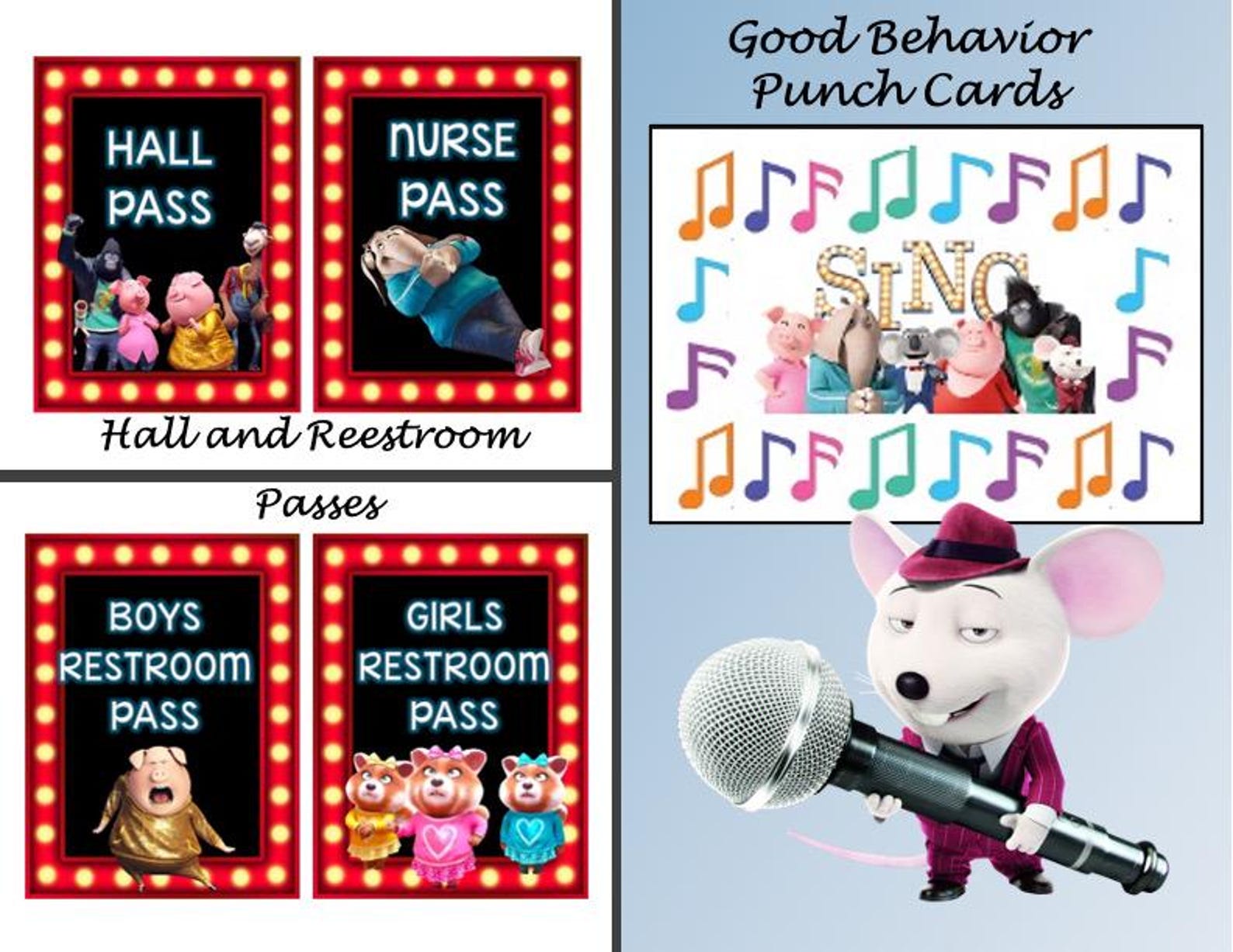 Sing Classroom Decoration Editable Set-156 Pages! Now Editable in Canva ...