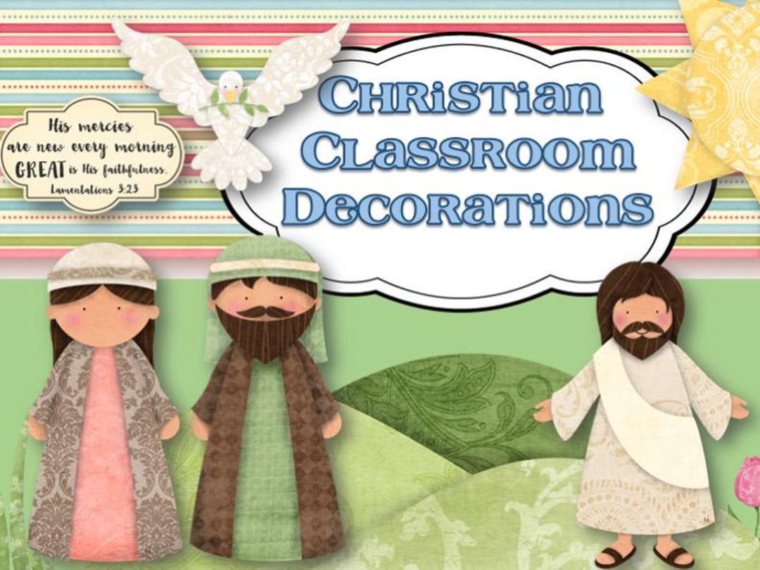Christian Classroom Editable Decoration Set-252 Pages - Etsy