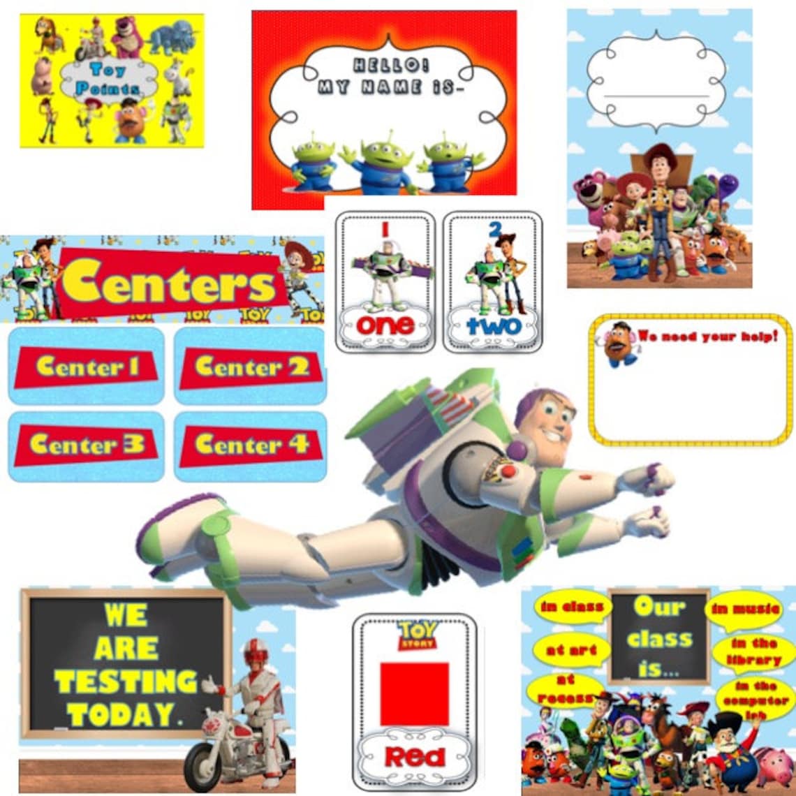 Toy Story Classroom Decorations Editable - Etsy UK