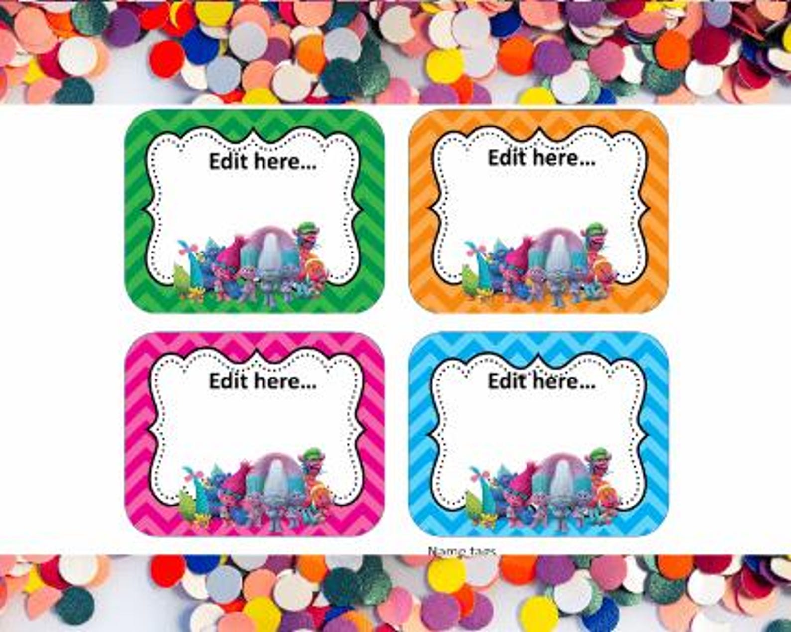 Trolls Classroom Decor Mega-bundle-editable-over 250 Pages! - Etsy