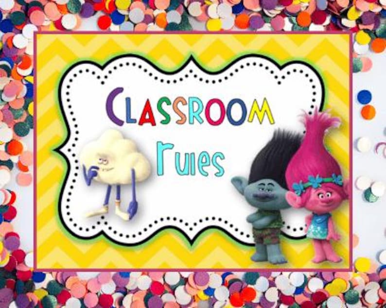 Trolls Classroom Decor Mega-bundle-editable-over 250 Pages! - Etsy