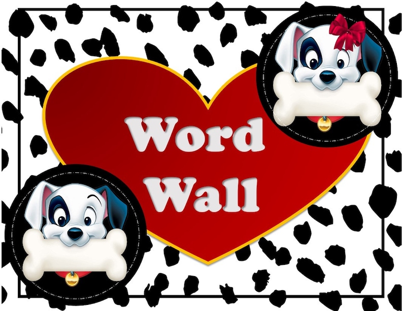 Whimsical 101 Dalmatians Classroom Decor Set-customiable - Etsy