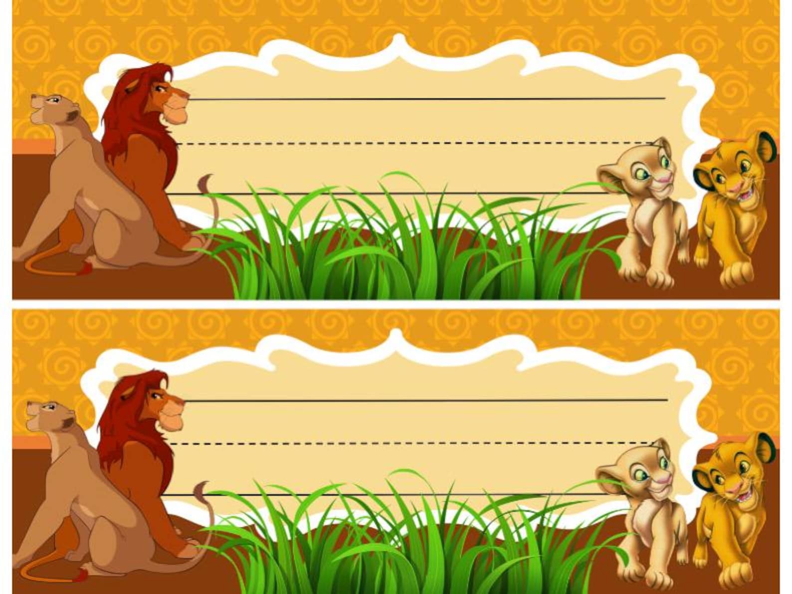 Editable Classroom Decor Bundle Elementary, Lion King Theme, Classroom ...