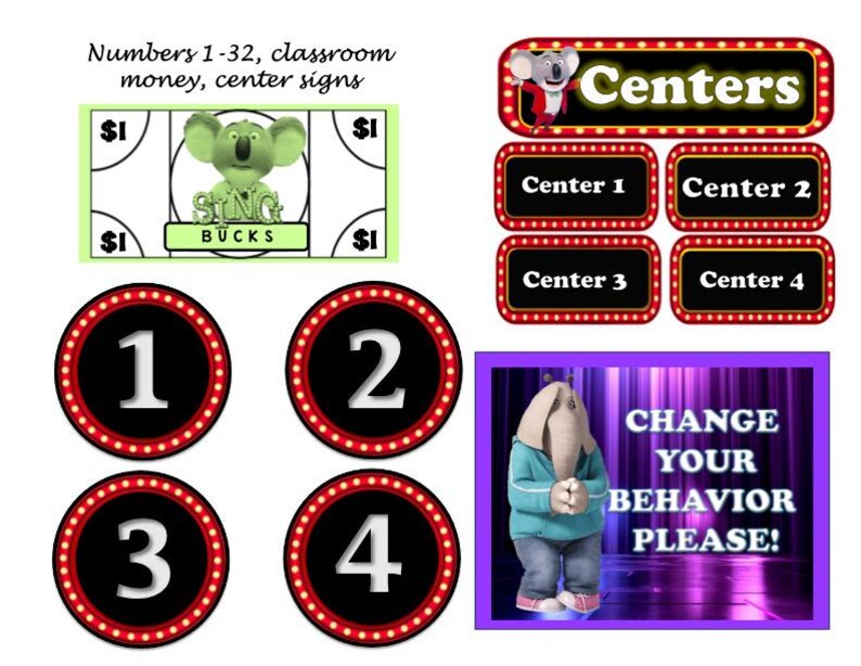 Sing Classroom Decoration Editable Set-156 Pages! Now Editable in Canva ...