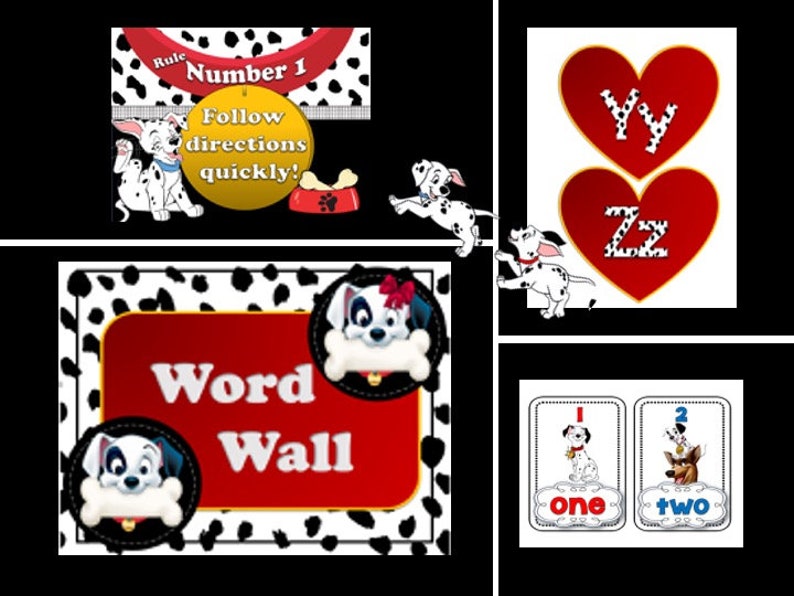 Whimsical 101 Dalmatians Classroom Decor Set-customiable - Etsy