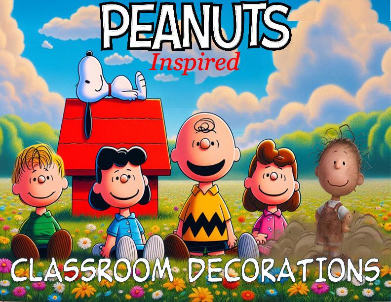 Customizable, Colorful Classroom Decor With Peanuts Inspired Classroom ...