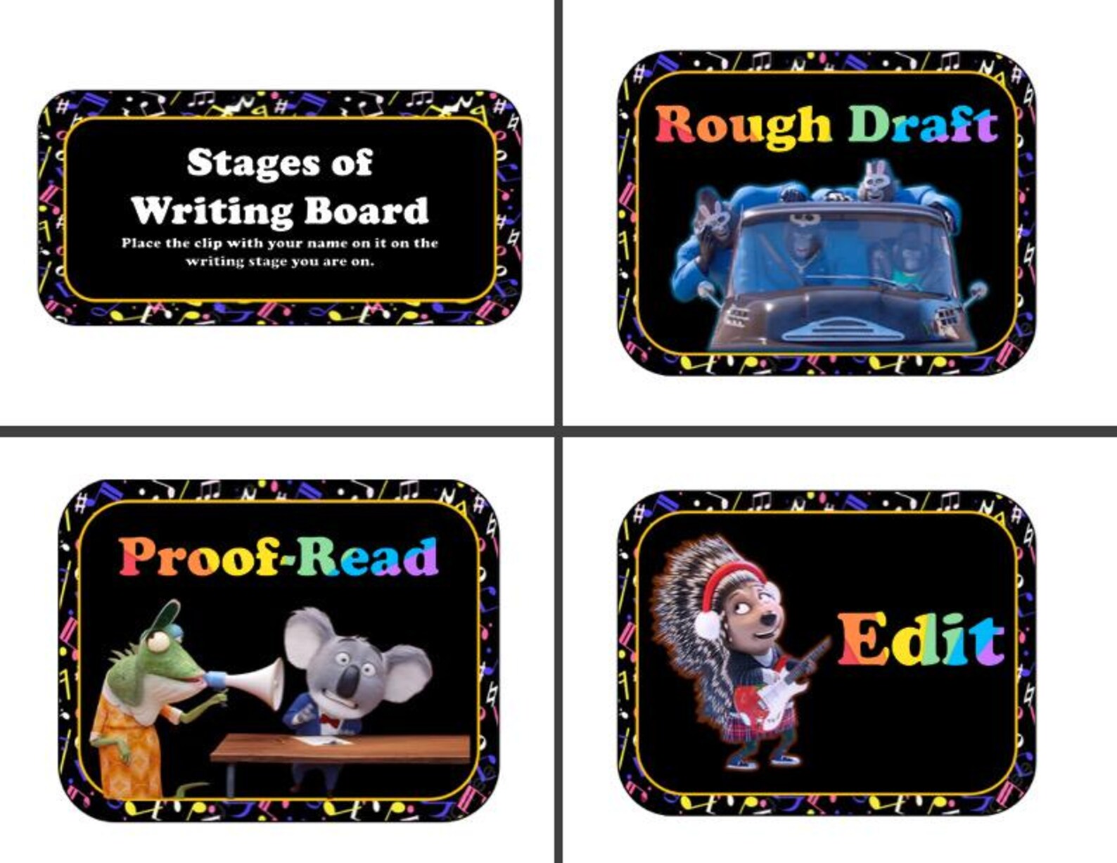 Sing Classroom Decoration Editable Set-156 Pages! Now Editable in Canva ...
