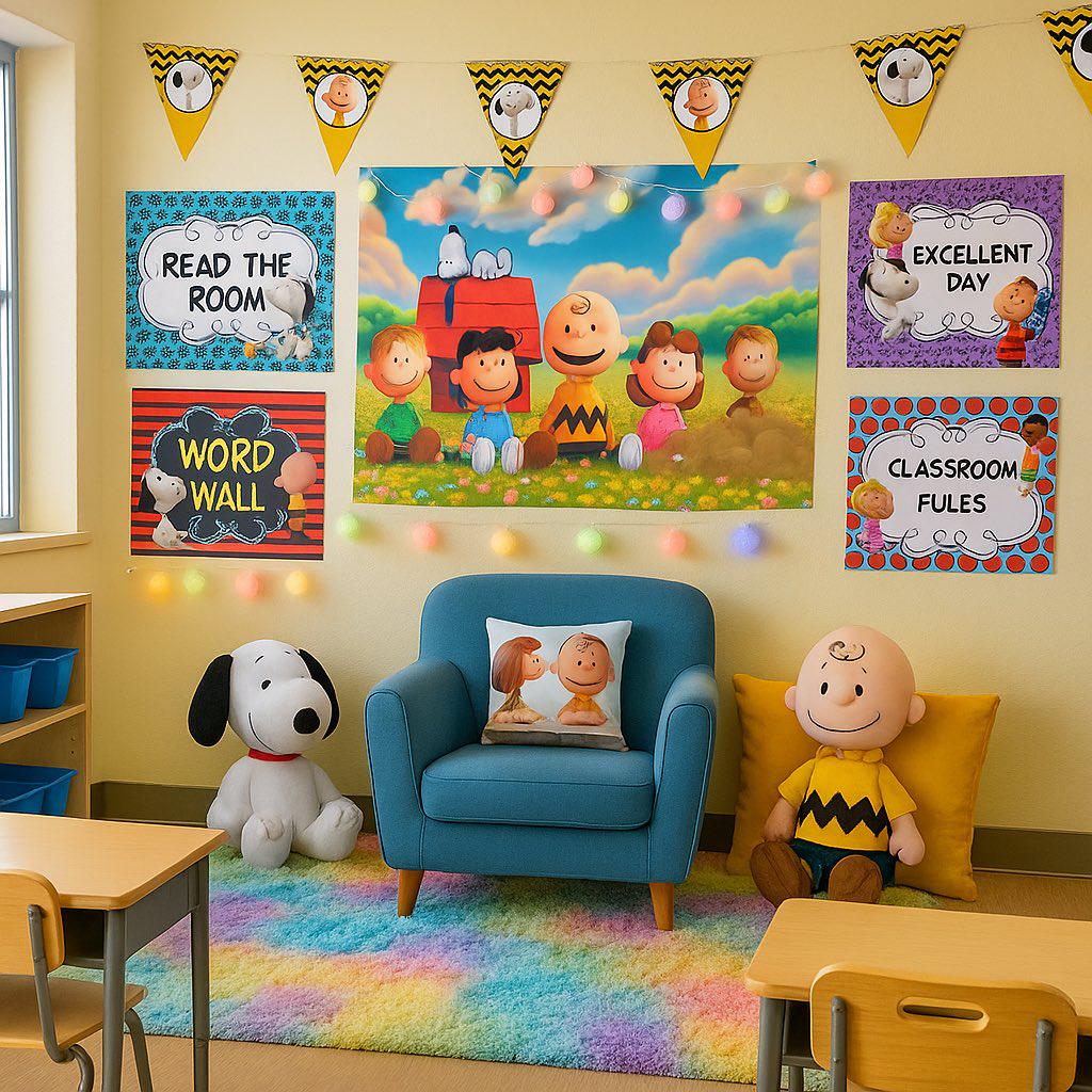 Customizable, Colorful Classroom Decor With Peanuts Inspired Classroom ...