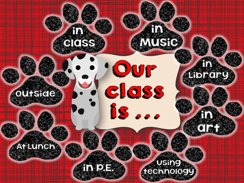 Dogs Classroom Decorations-editable 307 Pages | Etsy