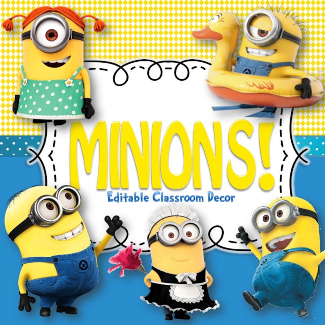 Minion Classroom Decorations MEGA Bundle-editable! - Etsy