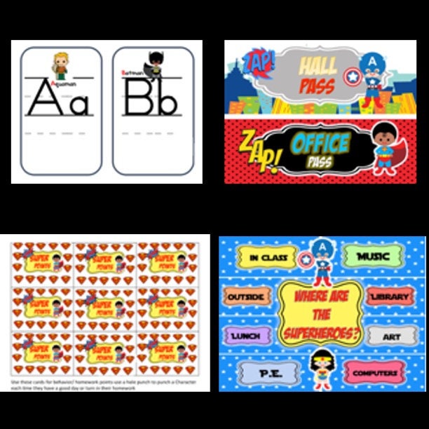 Super Hero Classroom Decorations Editable-mega Bundle! - Etsy