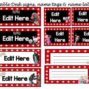 Sing Classroom Decoration Editable Set-156 Pages! Now Editable in Canva ...
