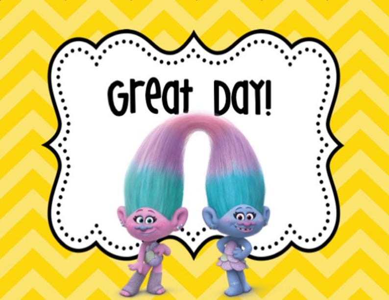 Trolls Classroom Decor Mega-bundle-editable-over 250 Pages! - Etsy