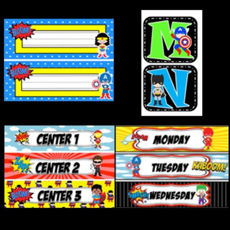 Super Hero Classroom Decorations Editable-mega Bundle! - Etsy