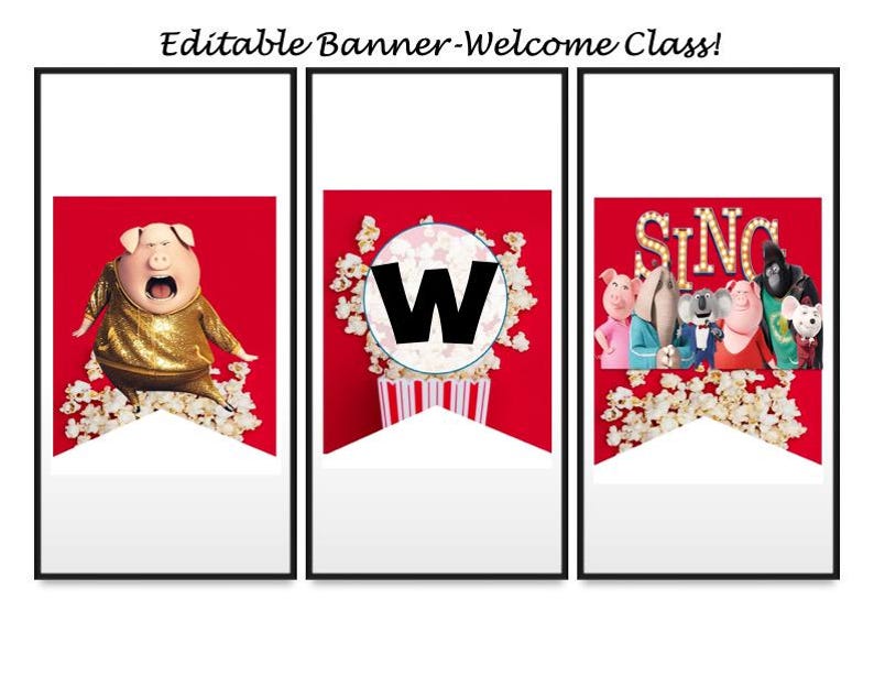 Sing Classroom Decoration Editable Set-156 Pages! Now Editable in Canva ...