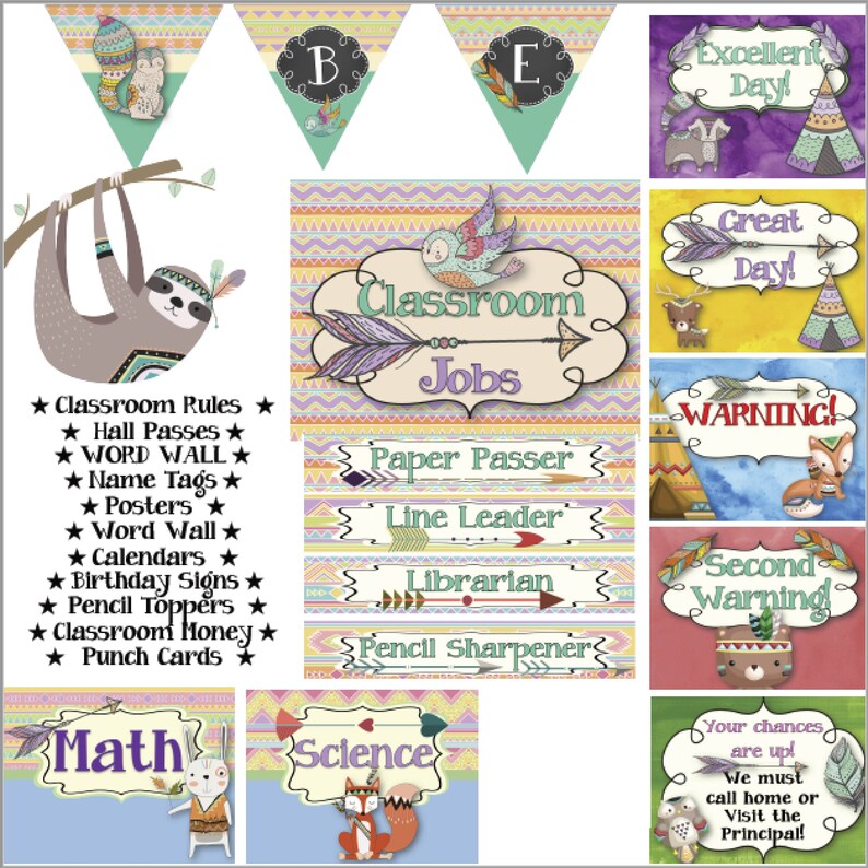 Classroom Decorations Southwestern Decor-editable Classroom Decor With ...
