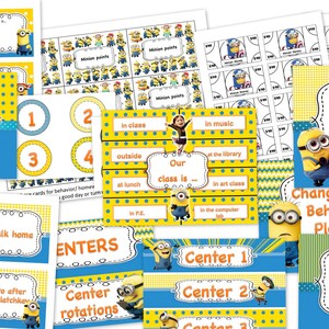 Minion Classroom Decorations MEGA Bundle-editable! - Etsy