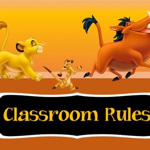 Editable Classroom Decor Bundle Elementary, Lion King Theme, Classroom ...