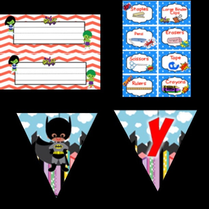 Super Hero Classroom Decorations Editable-mega Bundle! - Etsy