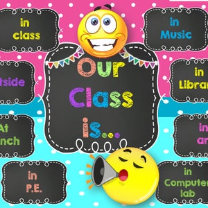 Emoji Classroom Decorations MEGA Bundle Editable! 320 Pages - Etsy