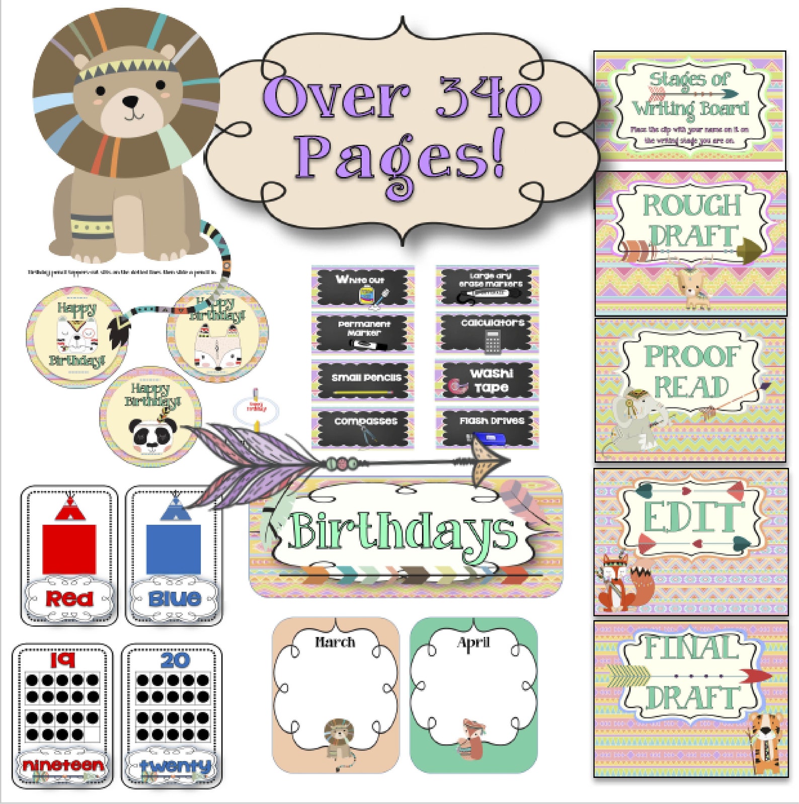 Classroom Decorations Southwestern Decor-editable Classroom Decor With ...