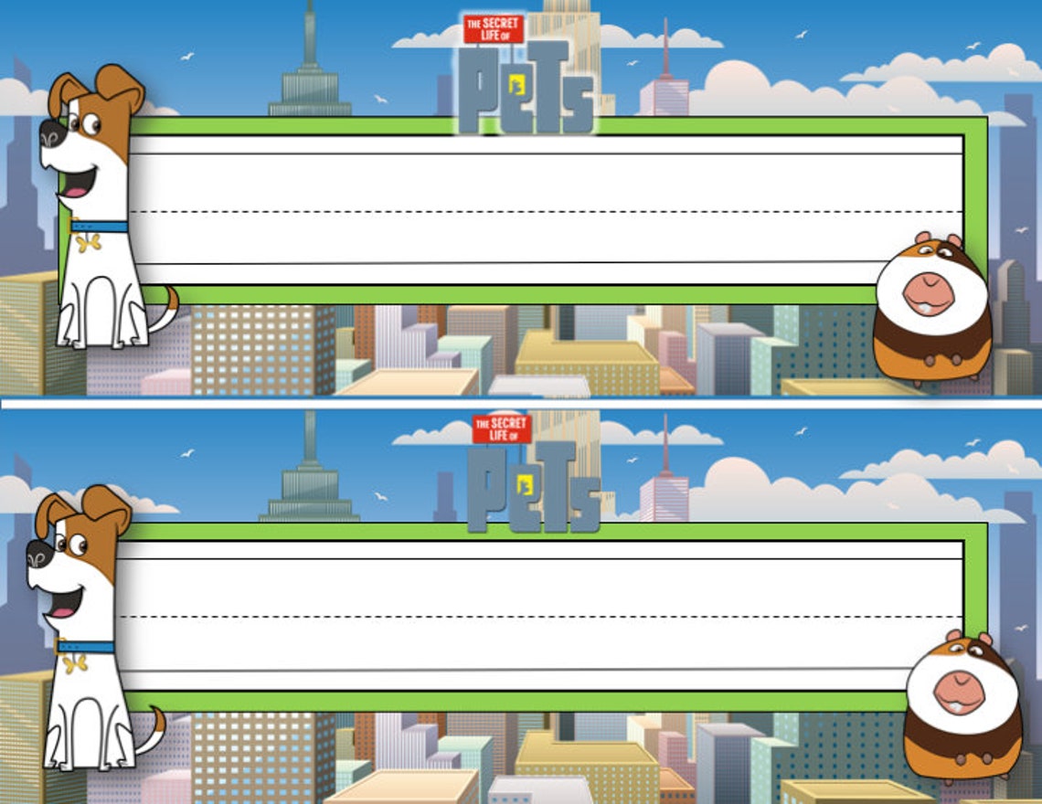 Secret Life of Pets Classroom Decoration MEGA Bundle-editable! - Etsy