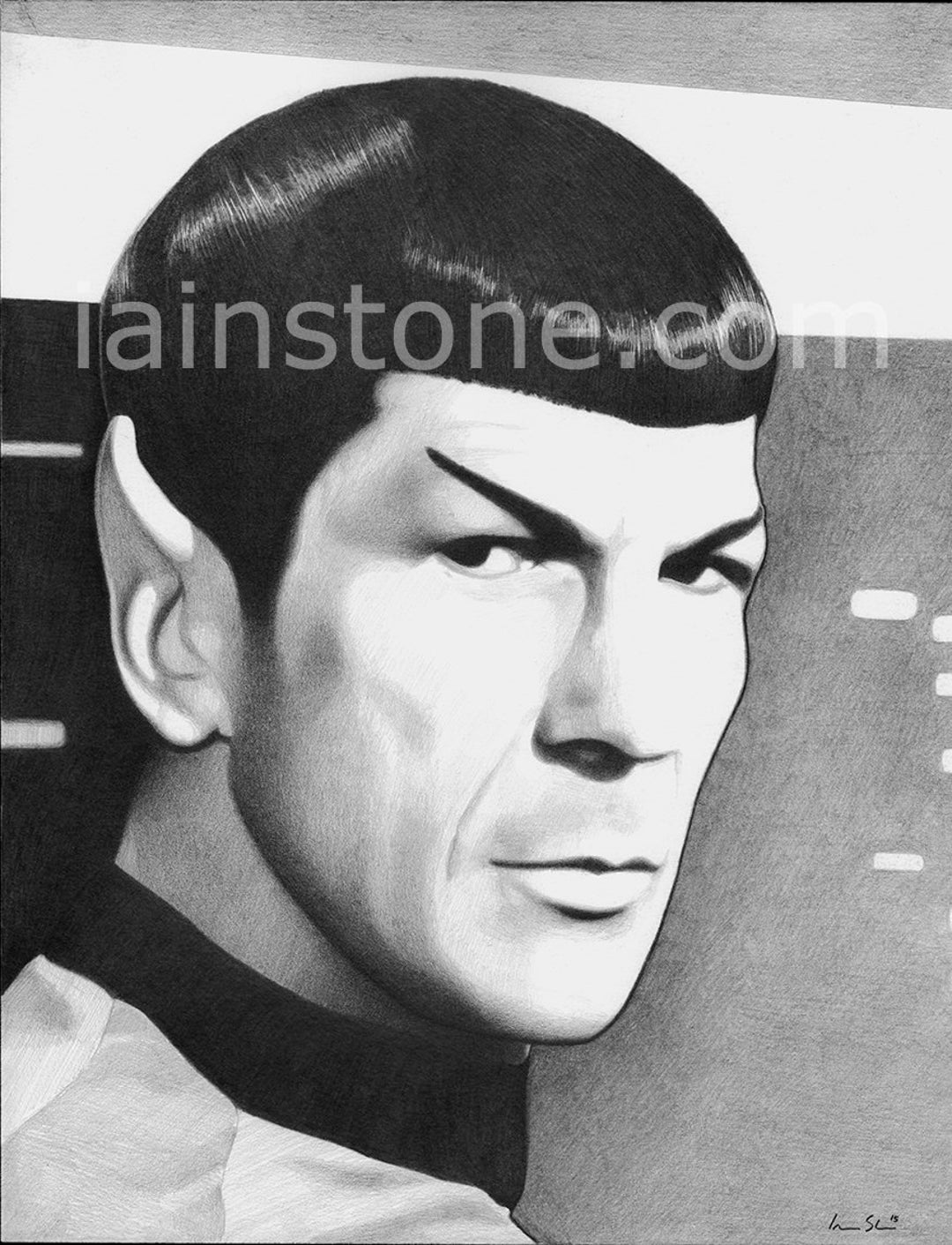 Spock Pencil Drawing print - Etsy