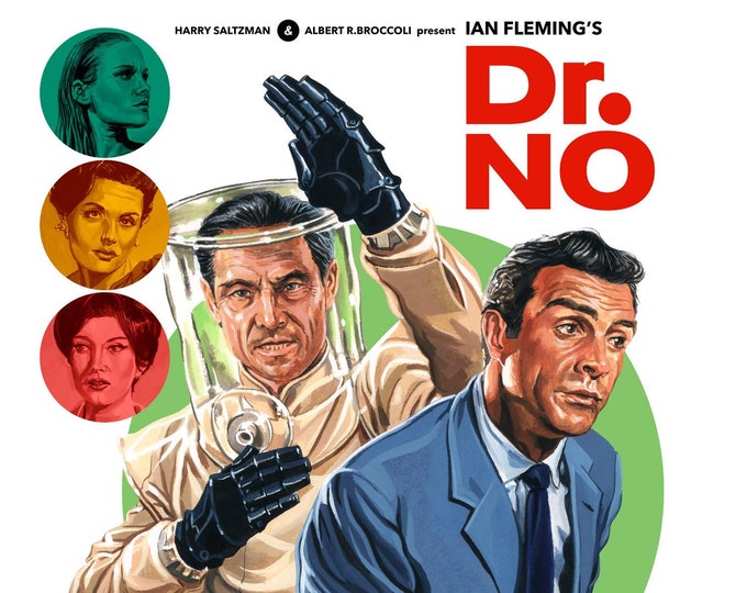 James Bond 007 Dr No 1962 Movie Poster Print A3 - Etsy