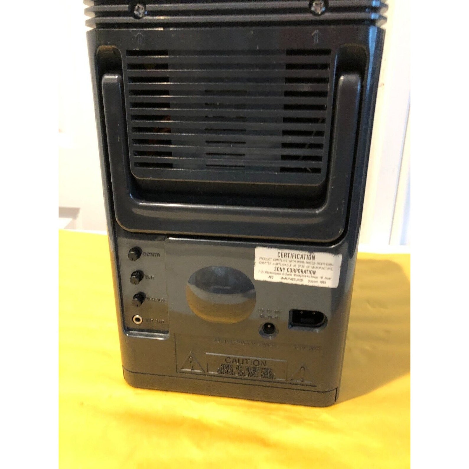 Sony Mega Watchman FD-500 Black & White Portable TV Fm Am - Etsy