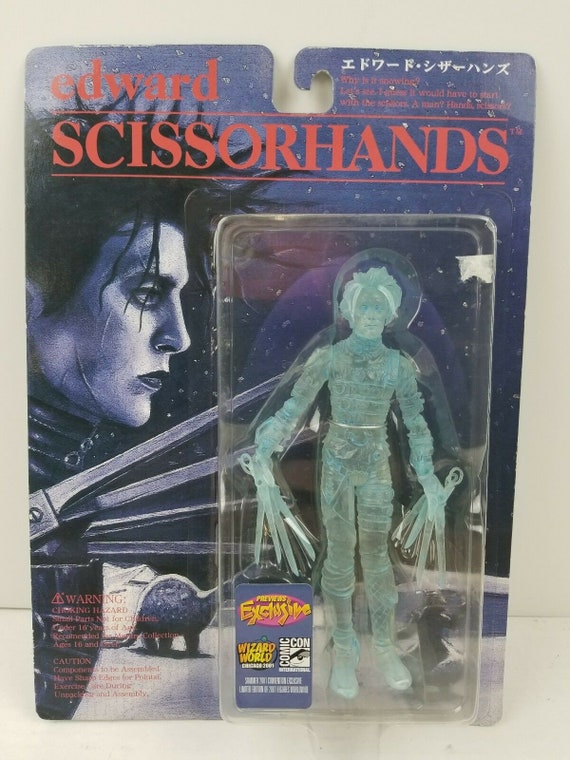 Edward Scissorhands Action Figure Clear Blue Wizard World | Etsy