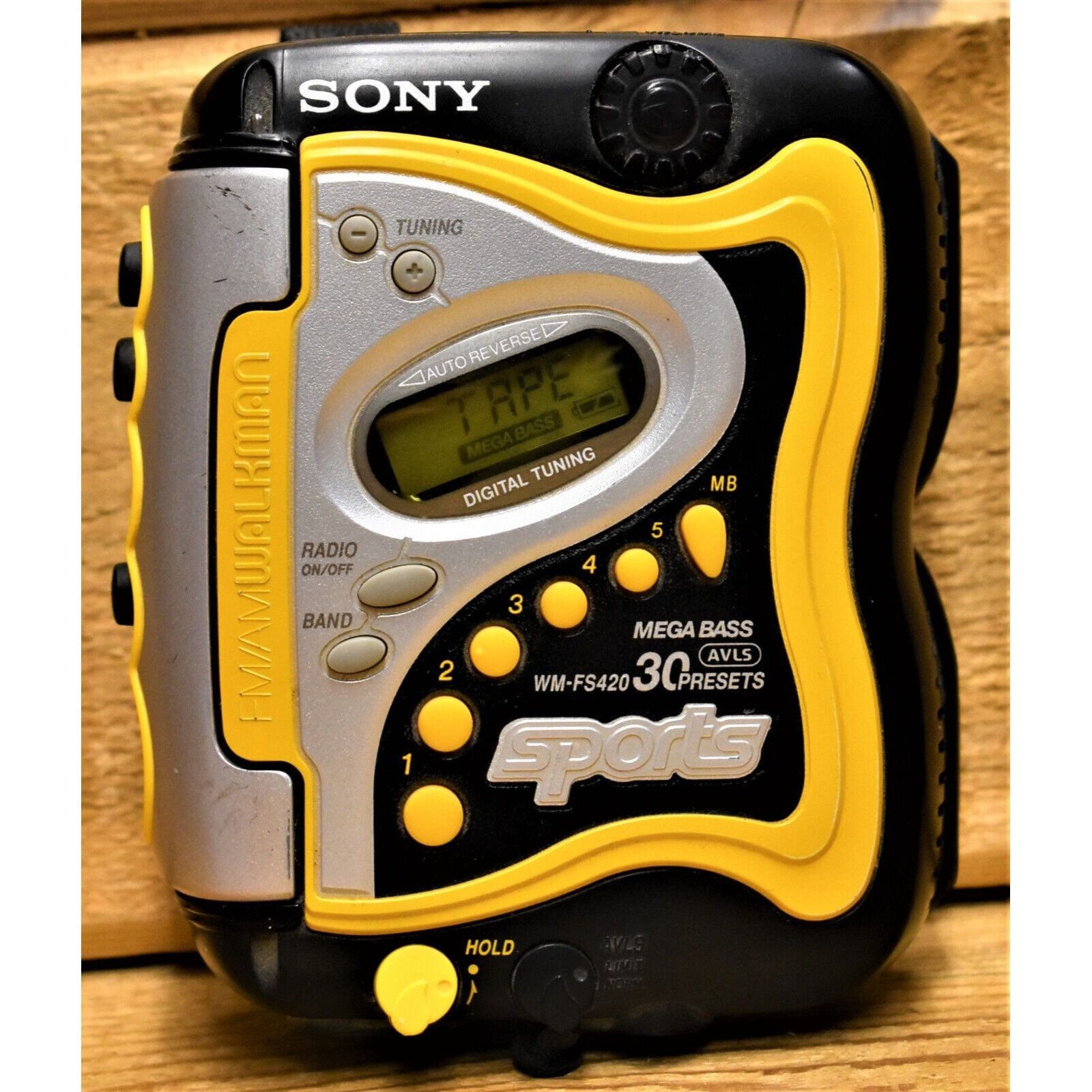 Original Sony Walkman Yellow