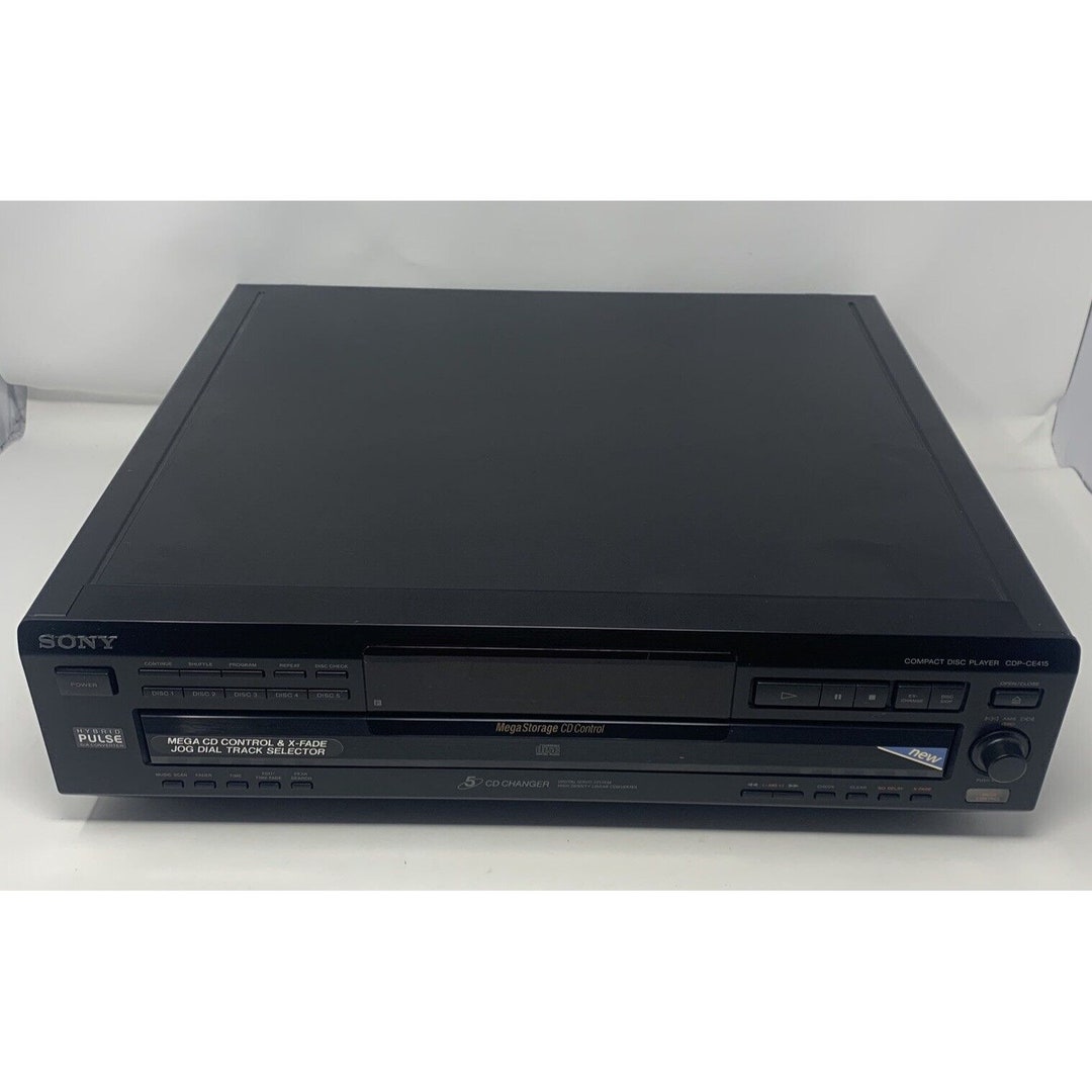 Sony 5 Disc CD Player Disk Changer CDP-CE415 Tested Works No Remote - Etsy