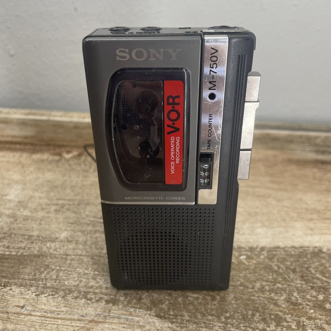 Sony M-750V Micro-cassette Recorder Vintage - Etsy