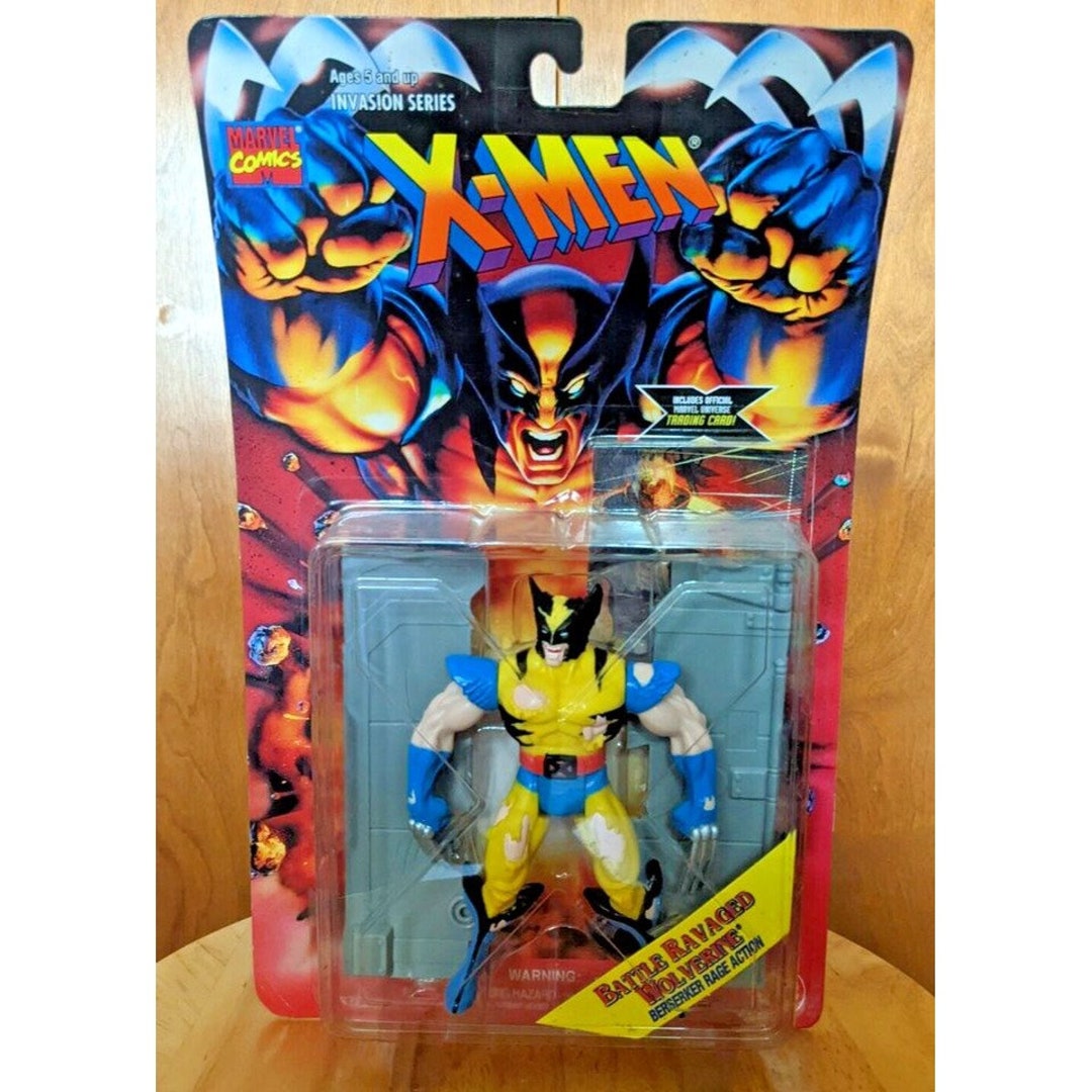 X-men Battle Ravaged Wolverine Figure Marvel Comics Toy Biz 1995 - Etsy