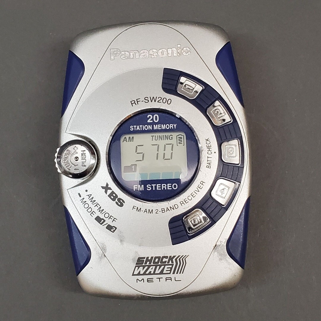 Panasonic RF-SW200 Shockwave Metal Xbs AM FM Portable Radio Tested - Etsy