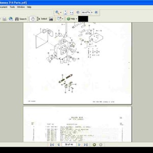 MASSEY FERGUSON MF216 MF1016 Tractor Loader Parts Manual - 290pgs for ...