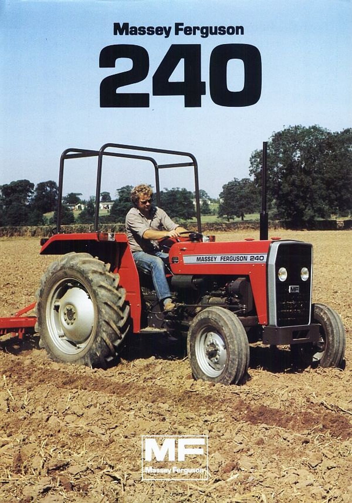 MASSEY FERGUSON MF 240 Tractor Parts Manual 135pgs for Mf240 Service ...