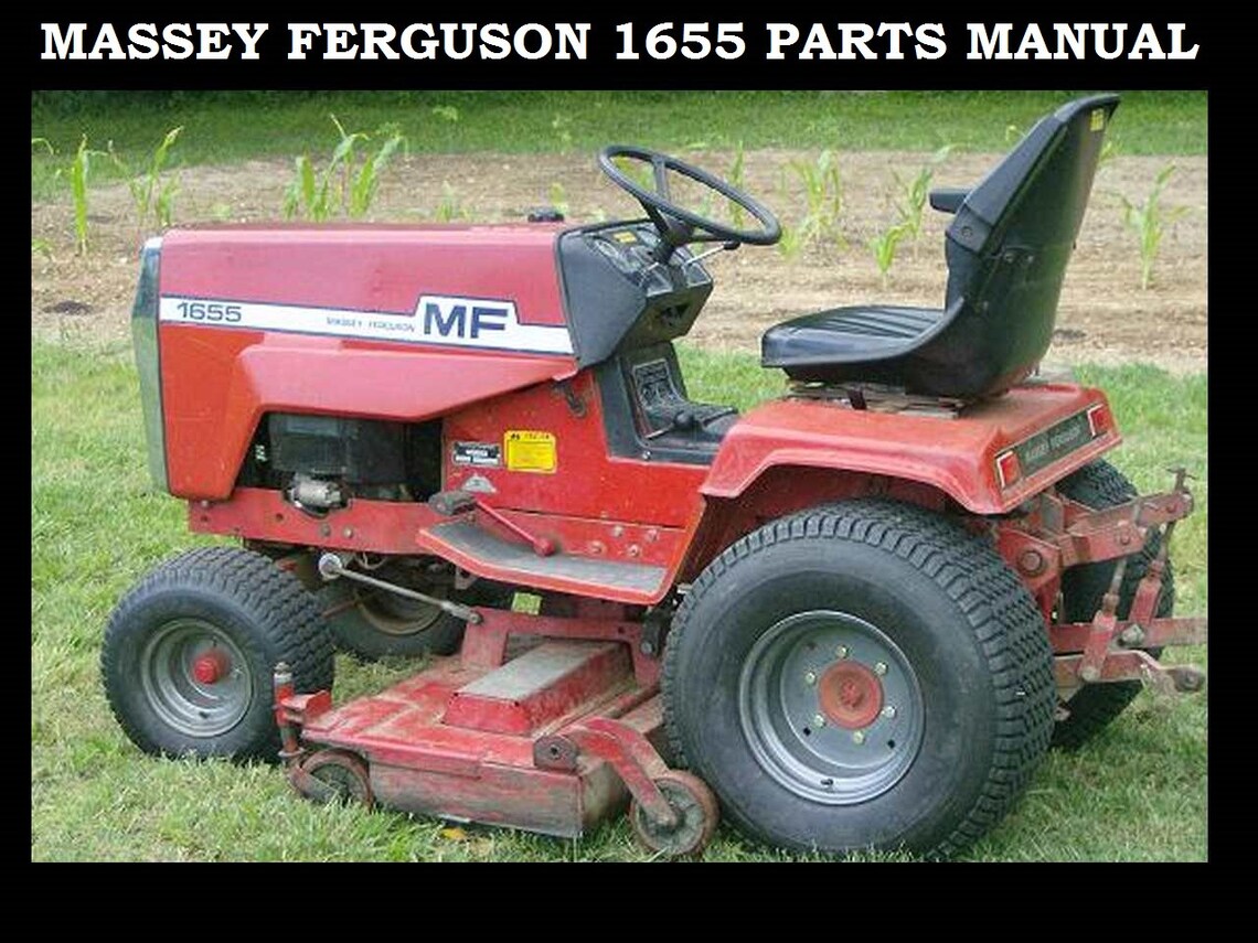 MASSEY FERGUSON MF 1655 Parts Manual for MF1655 Tractor Service ...