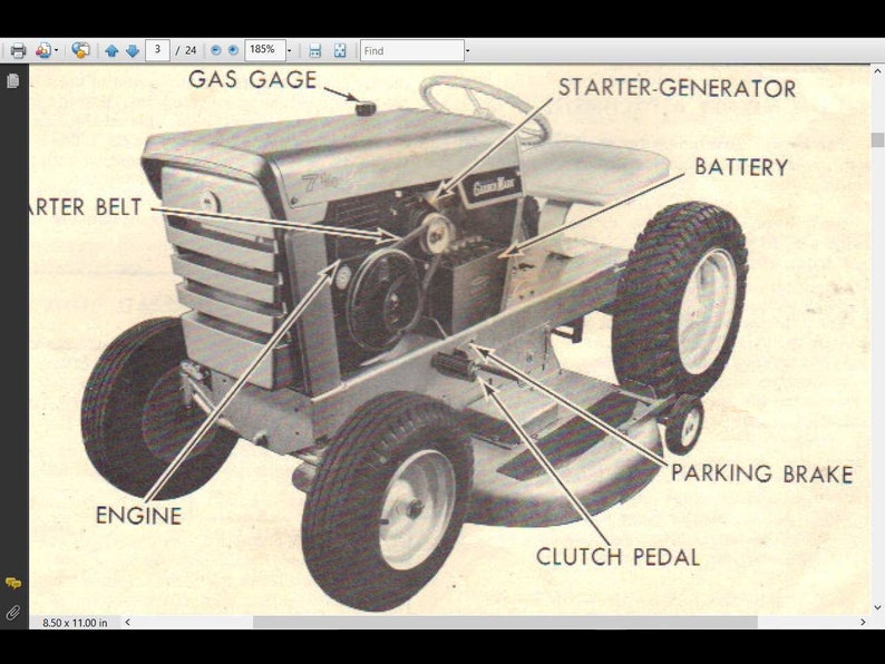 WARDS SQUIRE Tractor Operations & Parts Manual -50pgs With Montgomery ...