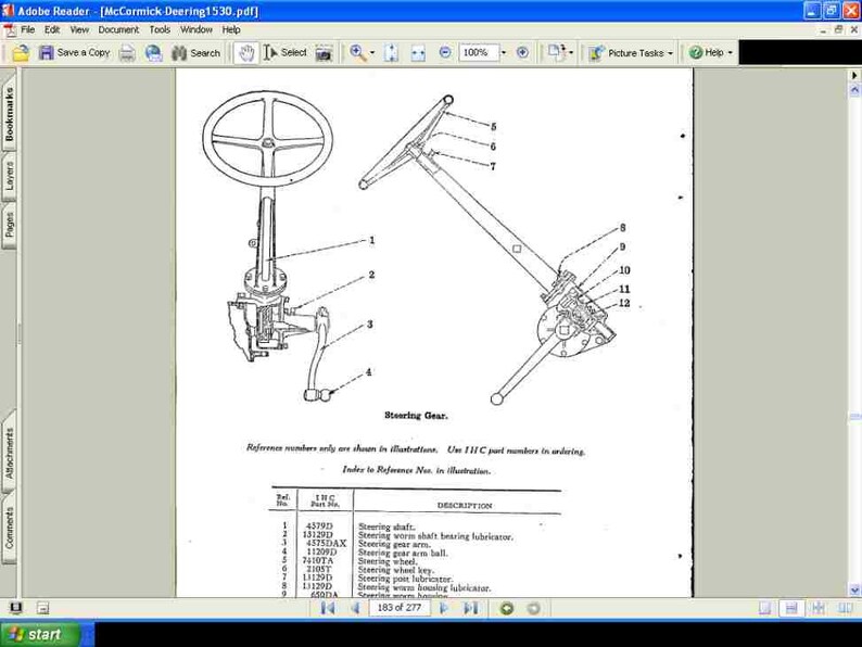 Mccormick DEERING 15-30 Parts Manual -240pgs for Gear Drive IH Tractor ...