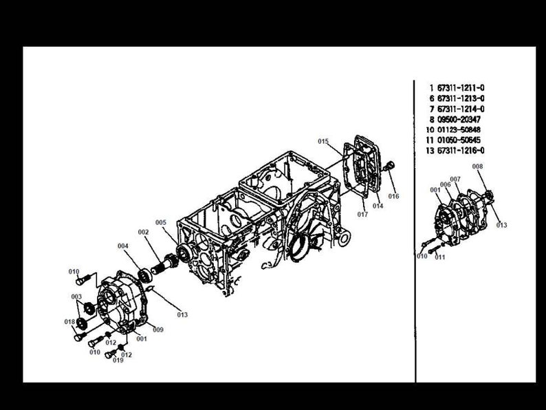 KUBOTA B5200 PARTS Manuals -175pgs for B 5200D 5200 D With Exploded ...