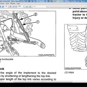 KUBOTA BX1850 BX2350 TRACTOR Operations Manuals - 120pg for BX 2350 ...