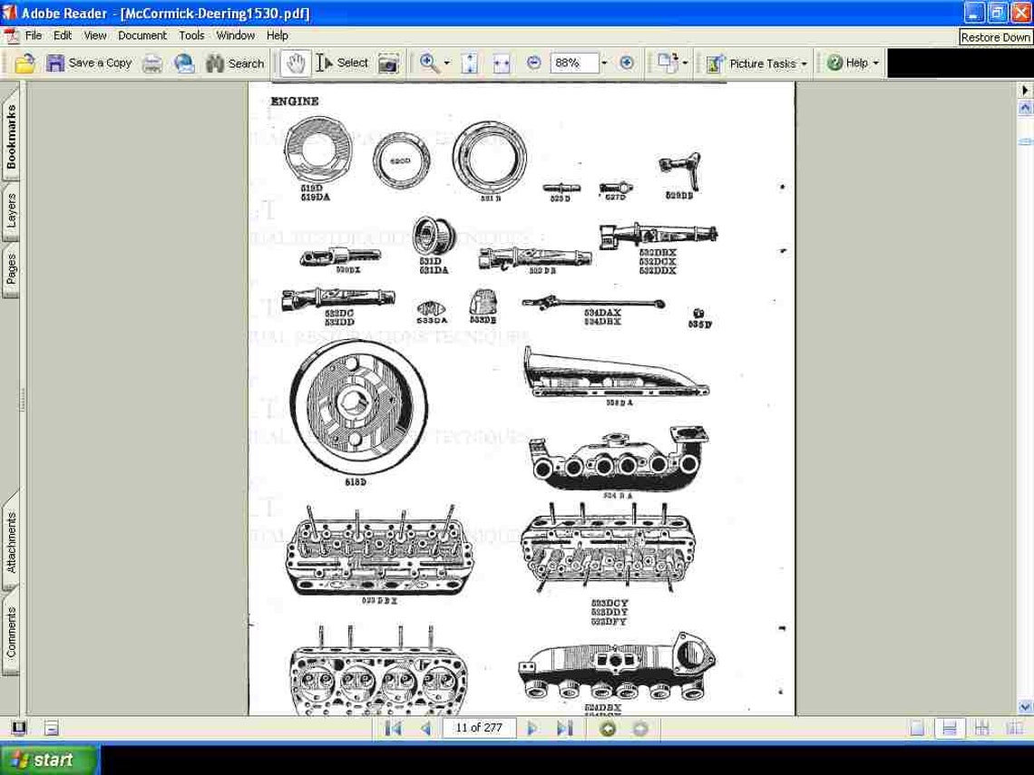 Mccormick DEERING 15-30 Parts Manual -240pgs for Gear Drive IH Tractor ...