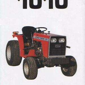 MASSEY FERGUSON MF1010 1020 Workshop Service Manuals for MF 1010 ...