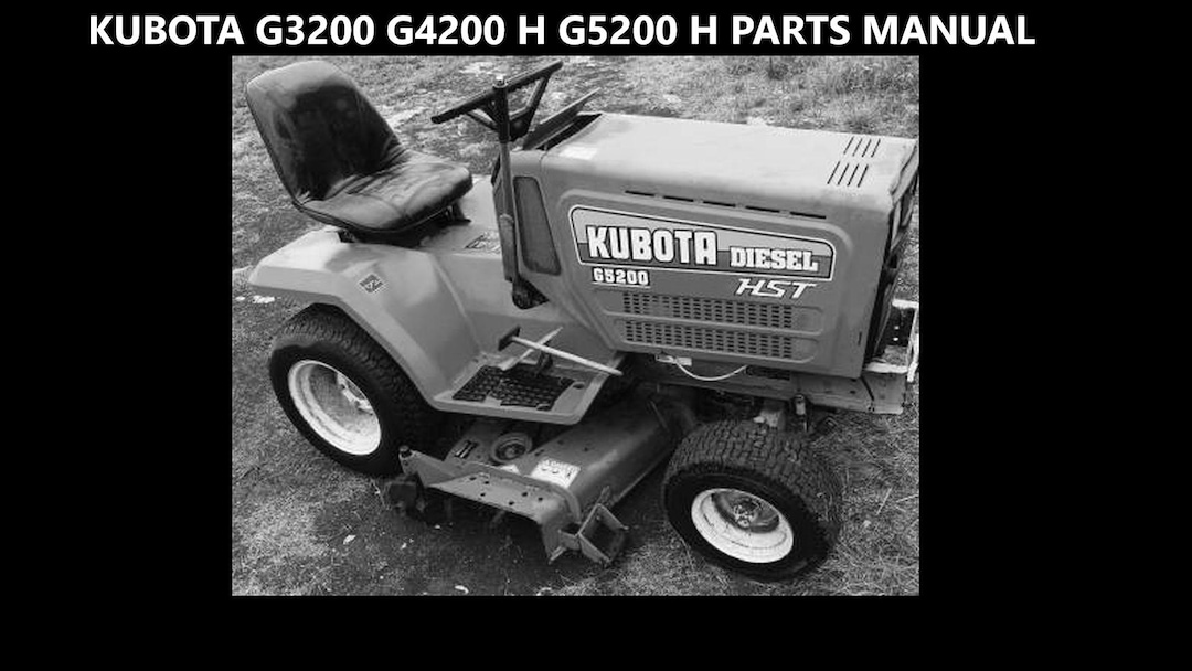 KUBOTA G3200 G4200 G5200 TRACTOR Parts Manual -570pgs for G 3200 G4200H ...
