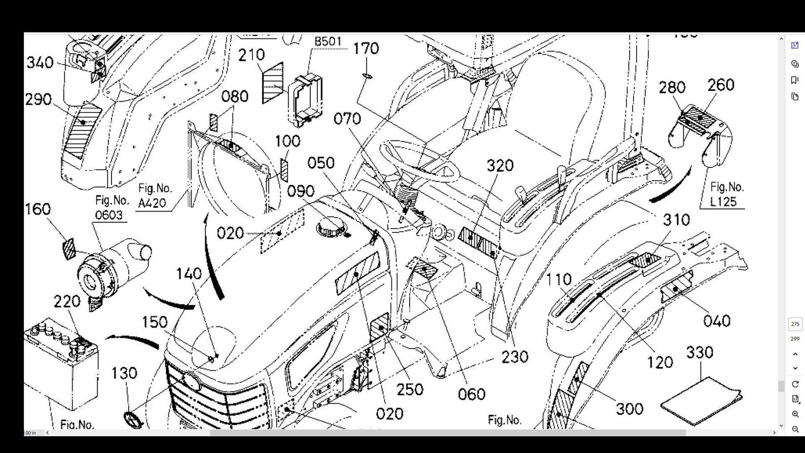 KUBOTA B26 Parts Manual Set - 300pgs With Detailed Exploded B-26 ...
