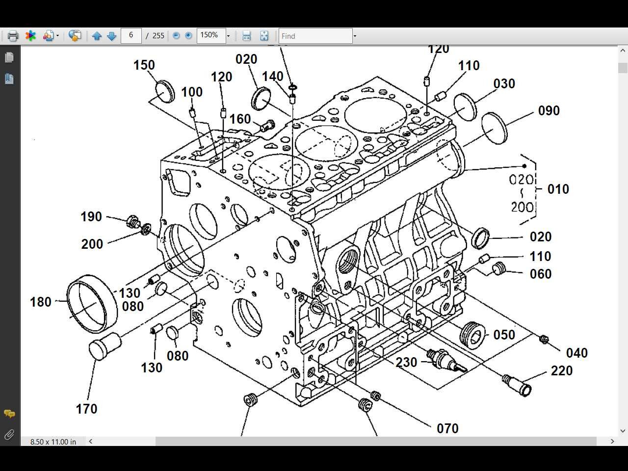 KUBOTA B2400 Tractor Parts Manual -550pg for B-2400 HSD HSE With ...
