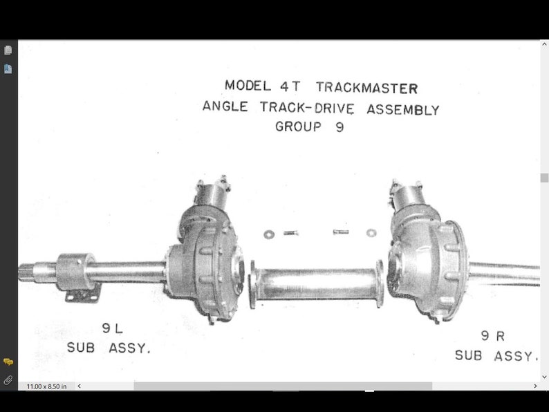 THIOKOL SNOWCAT T4T10 Service & Parts Manual - 160pgs for 4T2 ...