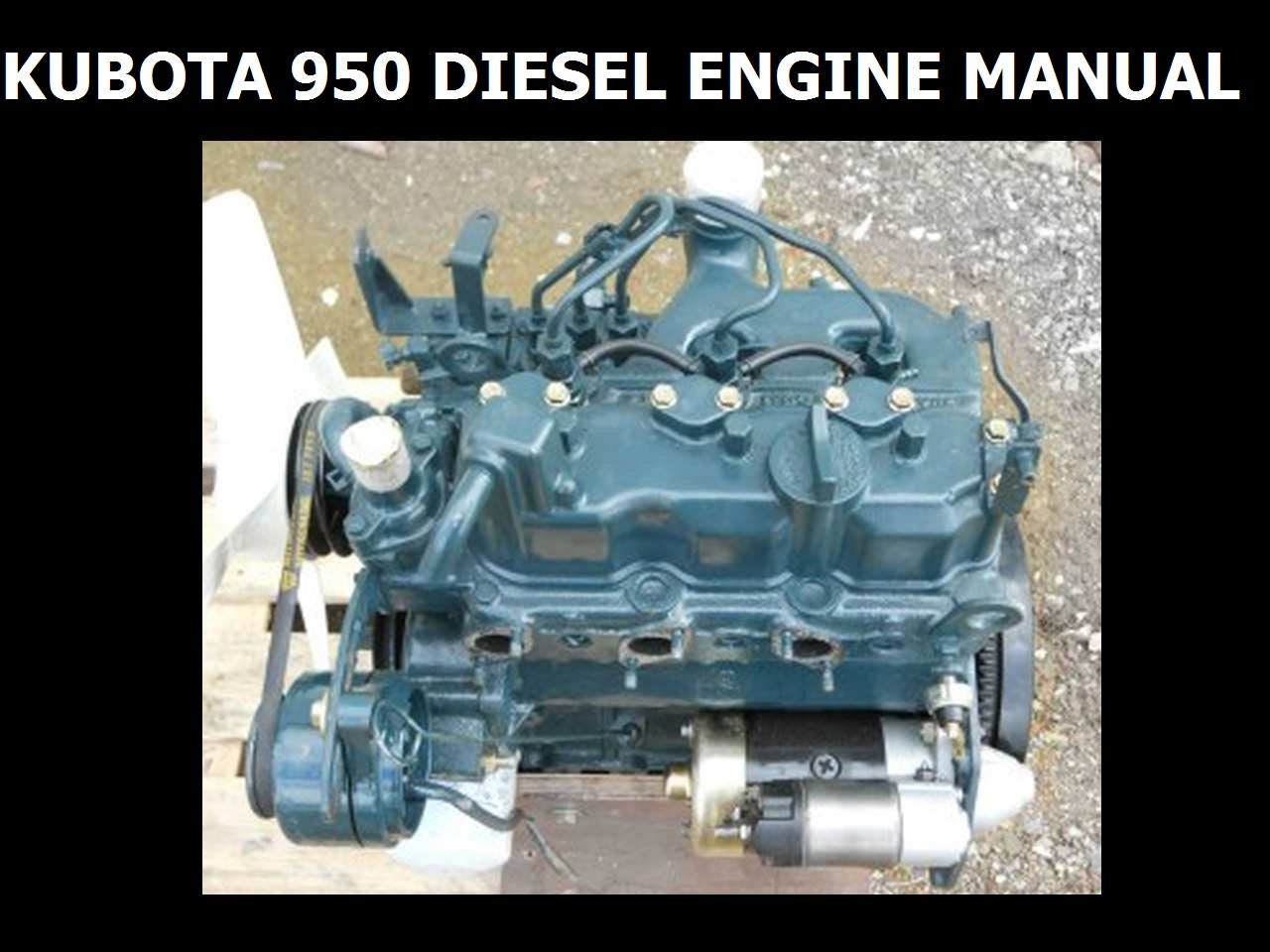 KUBOTA D950b TRACTOR ENGINE Parts Manual -70pg for D-950 950bbs With ...